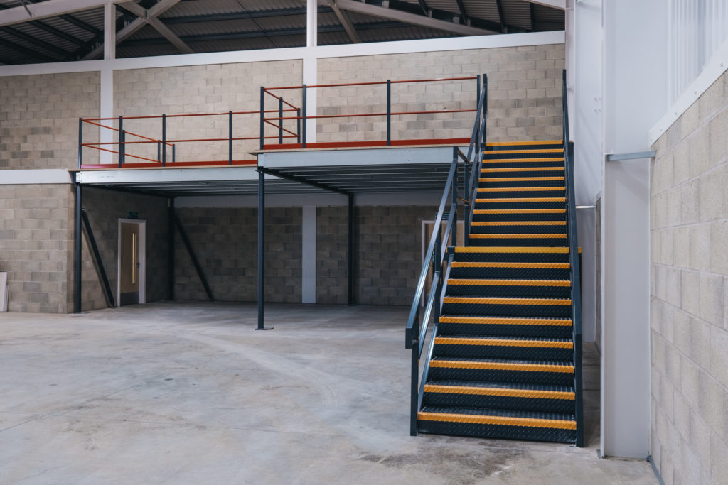 Storage Mezzanine Floor and fit out for Mila Maintenance - Barnsley
